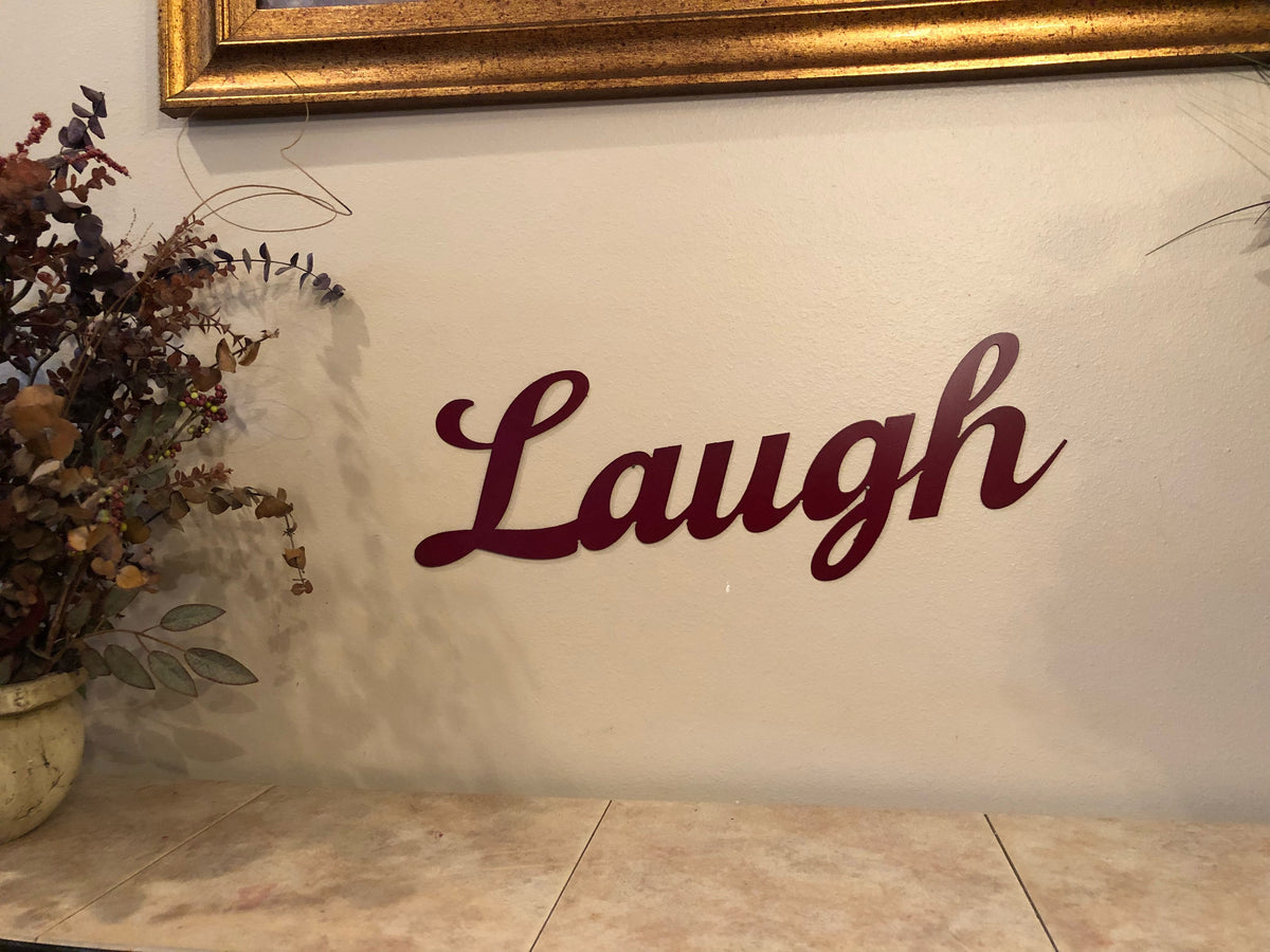 Laugh Sign - Metal Wall Decor – Mind Bending Metal Art