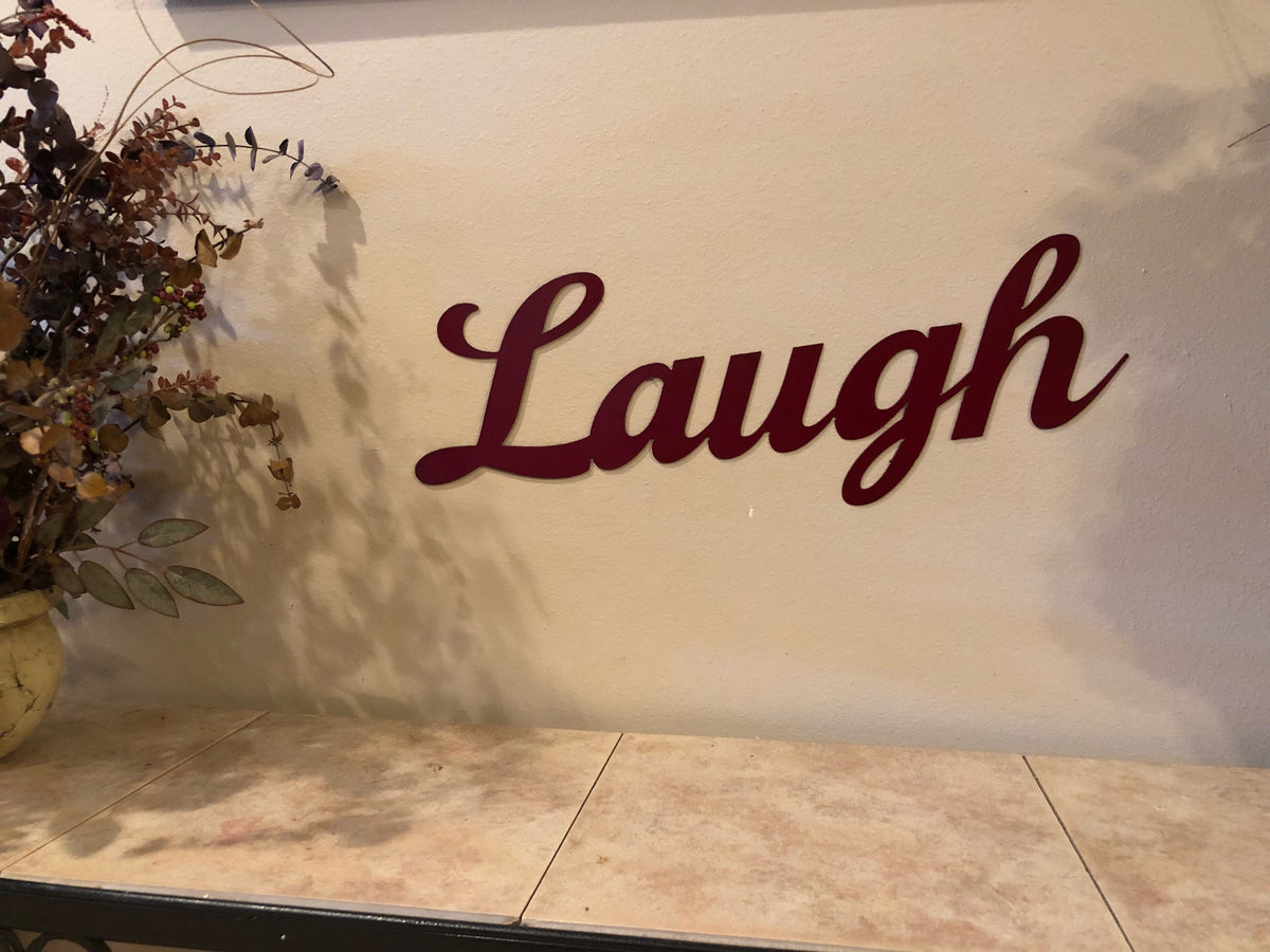 Laugh Sign - Metal Wall Decor – Mind Bending Metal Art