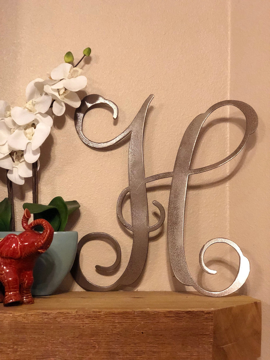 Monogram Letters - Monogram Sign - Metal Wall Decor – Mind Bending ...