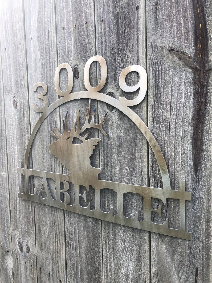 House Number, Metal Monogram, Monogram Sign, Metal Monogram – Mind ...