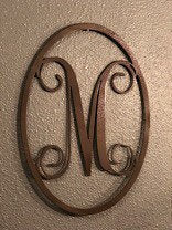 Letter Metal Monogram - Metal Wall Decor – Mind Bending Metal Art