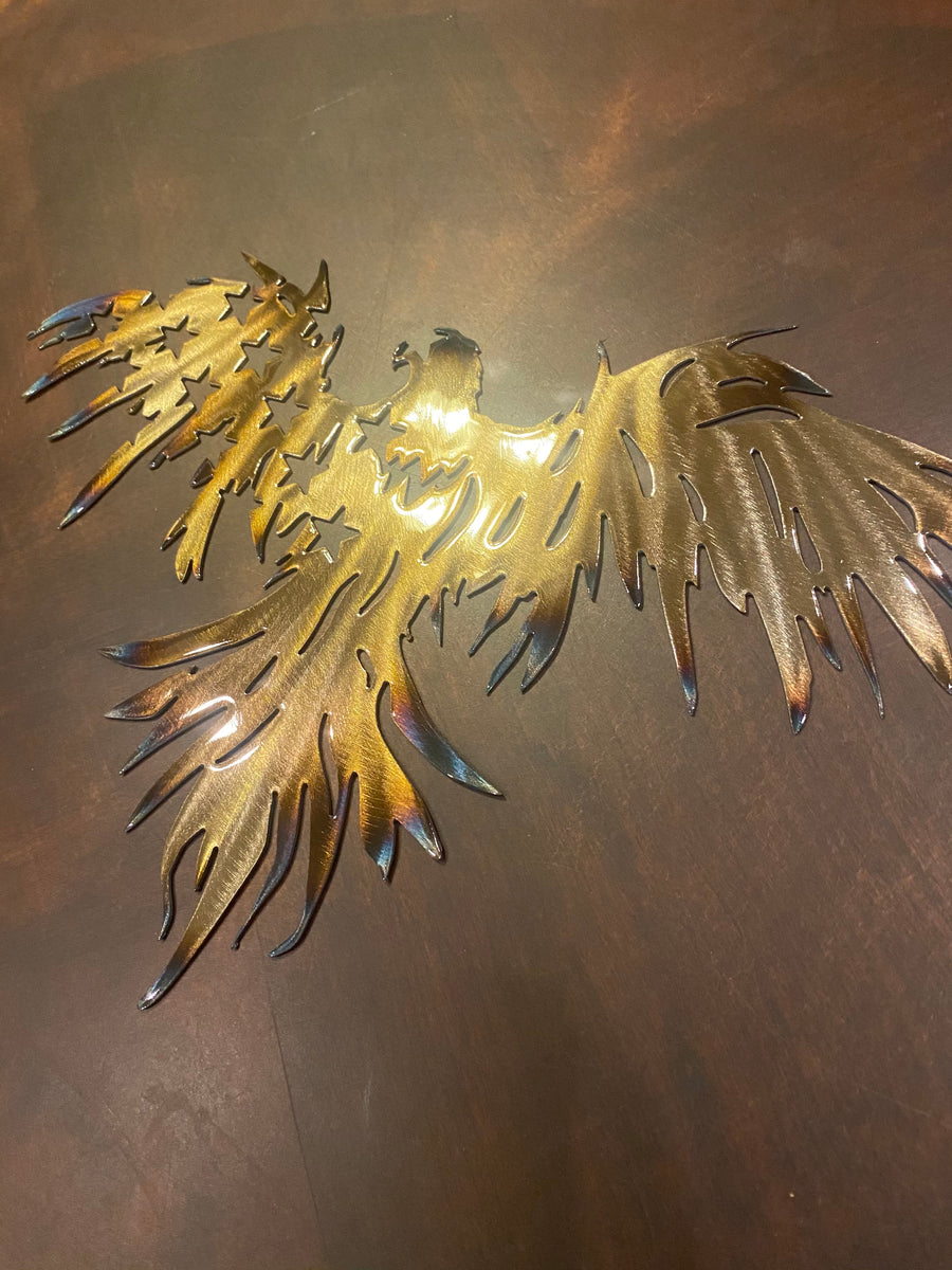Rising Eagle - Metal Wall Art – Mind Bending Metal Art