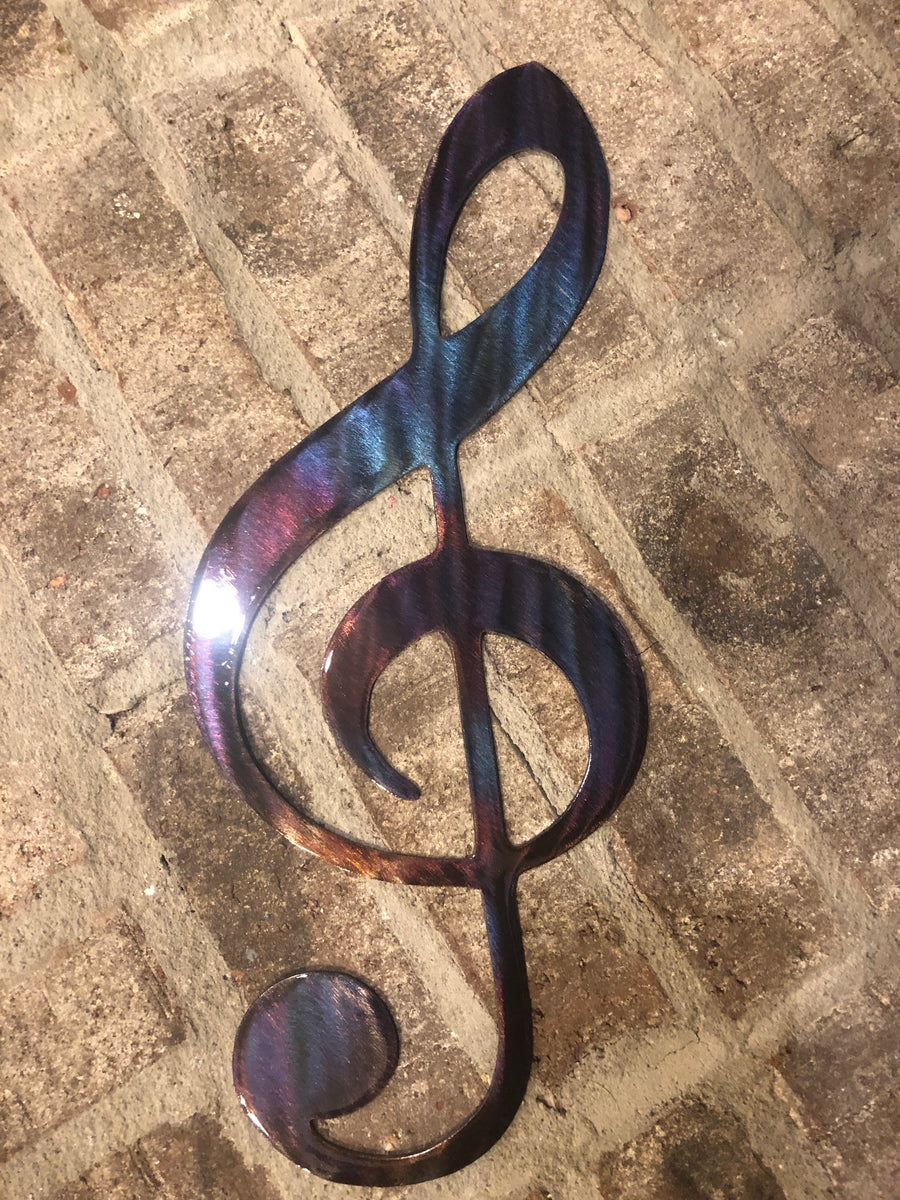 Treble Clef - Metal Wall Decor – Mind Bending Metal Art