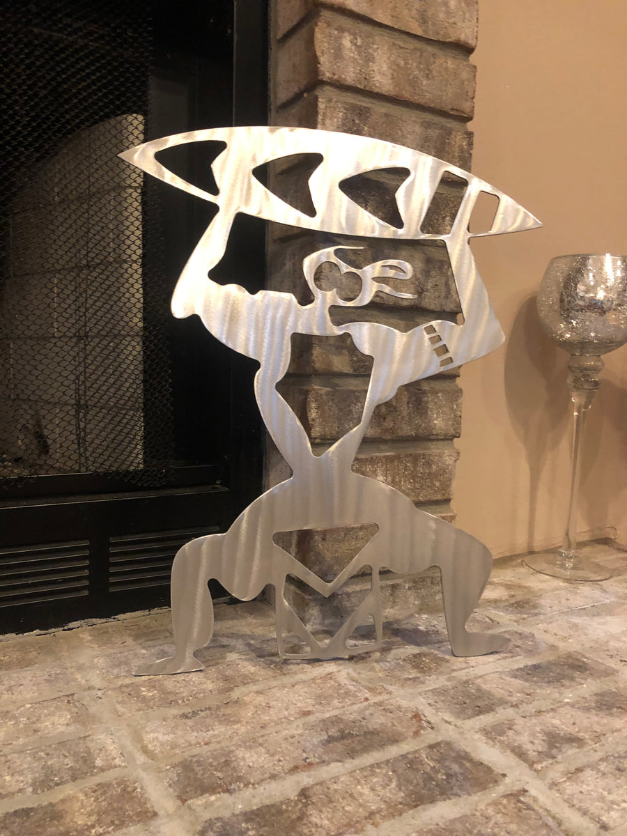 Hawaiian Petroglyph Surfer – Mind Bending Metal Art