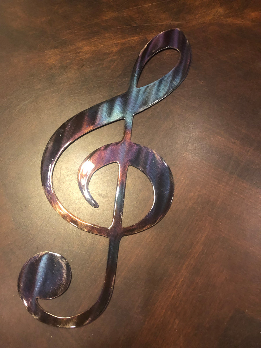 Treble Clef - Metal Wall Decor – Mind Bending Metal Art