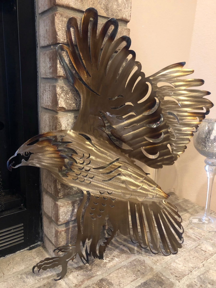 Hawk Wall Art - Metal Wall Decor – Mind Bending Metal Art